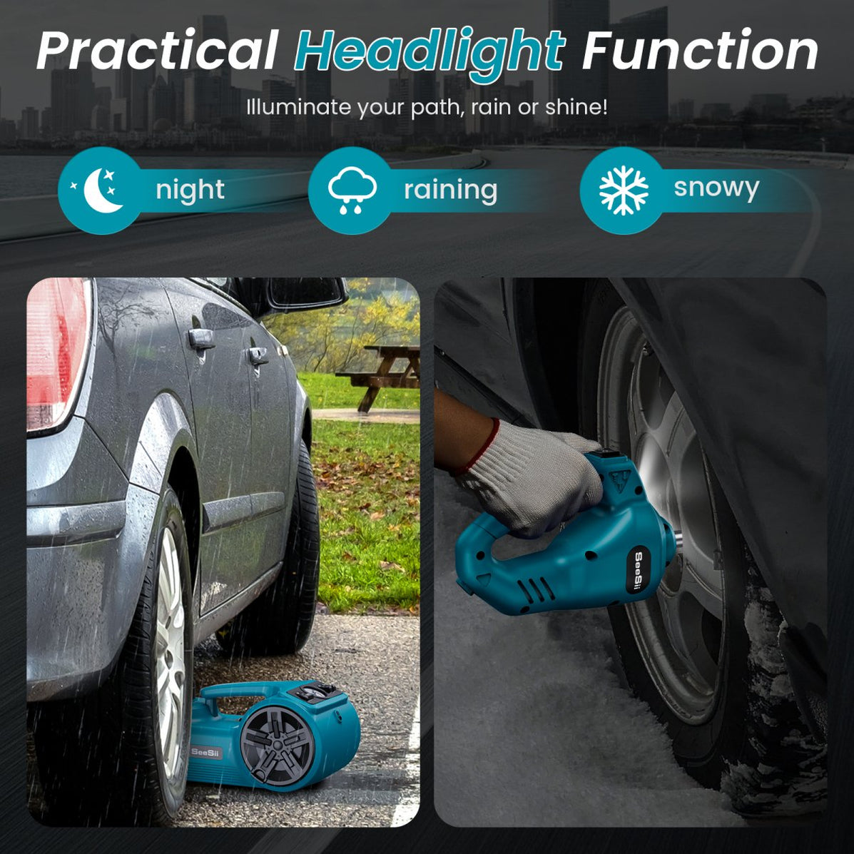 Electric Car Jack丨Portable Car Jack丨Car Jack Kit — SeeSii