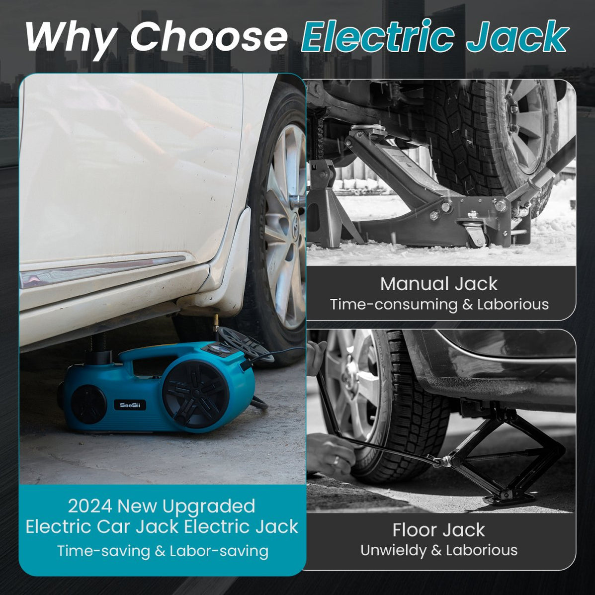 Electric Car Jack丨Portable Car Jack丨Car Jack Kit — SeeSii