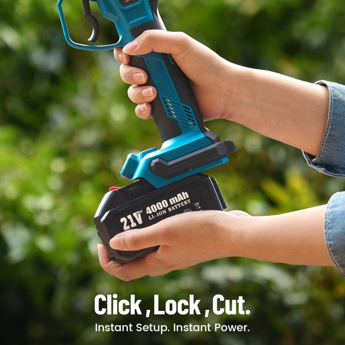 Electric Pruning Shears for Gardening, 1.8" Cordless Power Pruner with ...