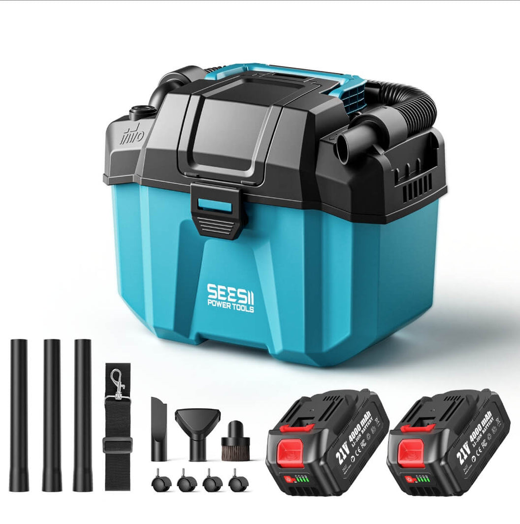 Seesii K-903 Cordless Wet Dry Vacuum | 2.6Gal Portable Vac — SeeSii