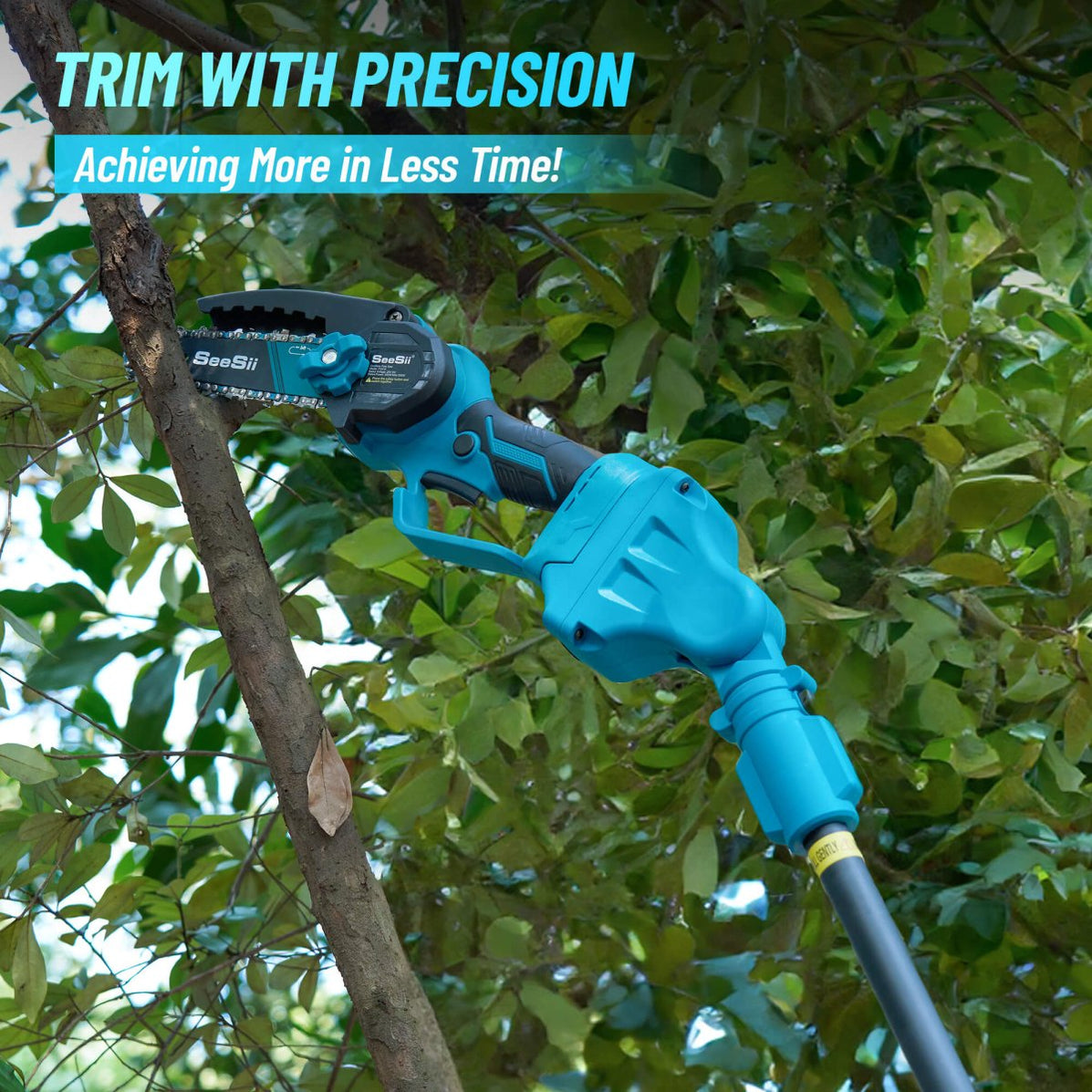 Seesii 2-In-1 Cordless Pole Saw | Mini Chainsaw Combo — SeeSii