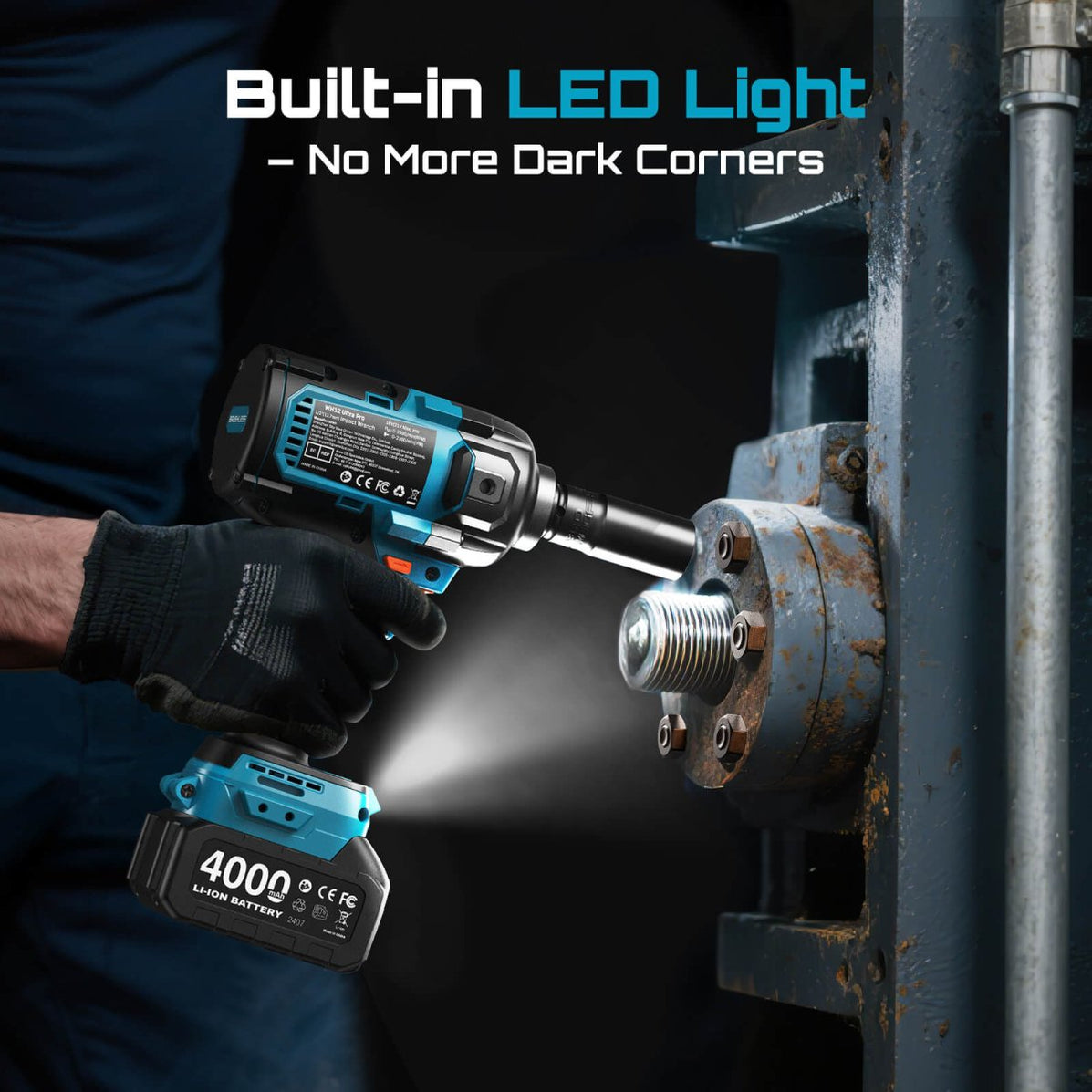 SEESII WH16 Ultra Pro | 1/2" Cordless Impact Wrench 1600 Nm — SeeSii