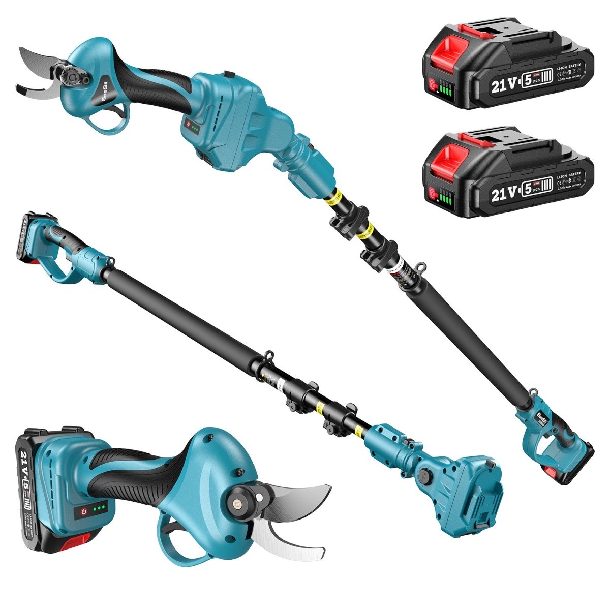 Seesii 2-in-1 Battery Powered Pruning Shears – Max Reach — SeeSii