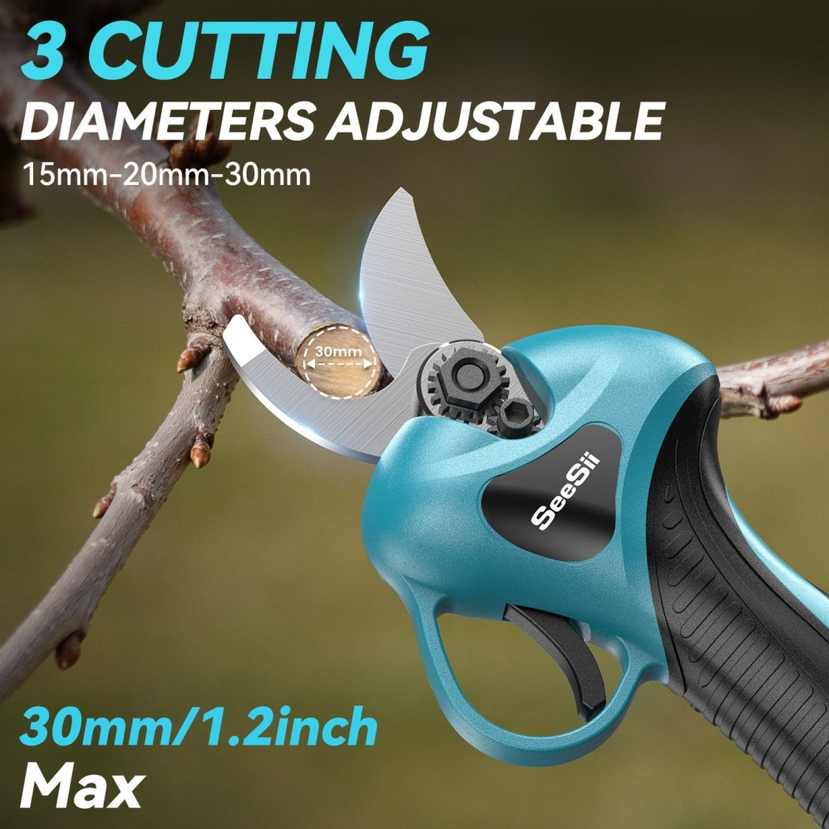 Seesii 2-in-1 Battery Powered Pruning Shears – Max Reach — SeeSii