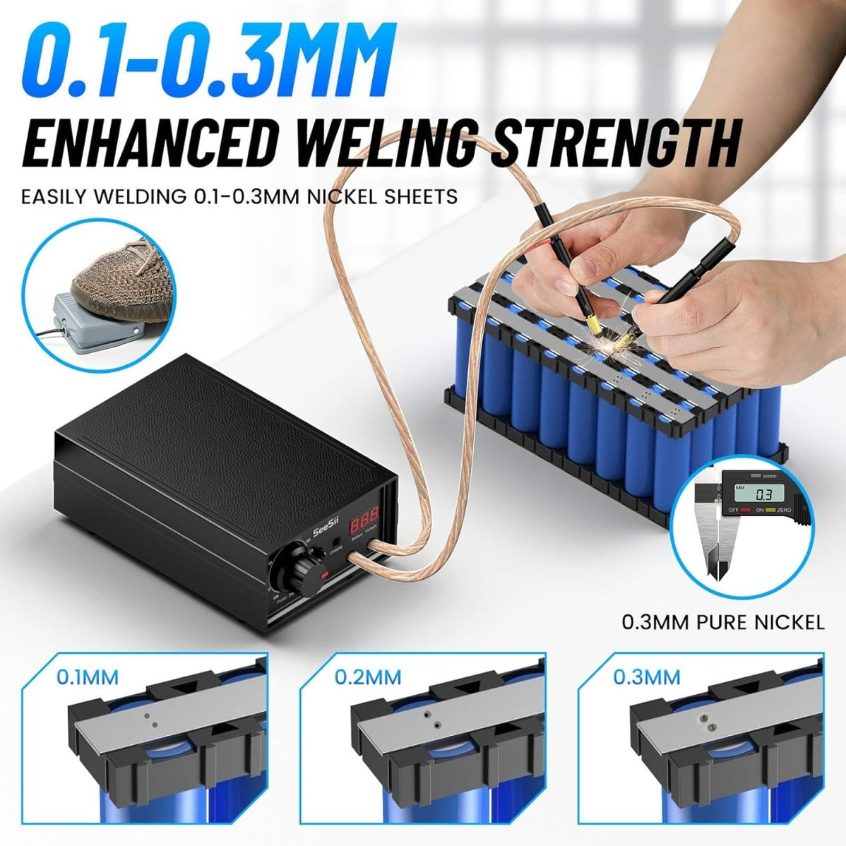 Spot Welder丨Portable Welder丨Portable Battery Power Welder — SeeSii