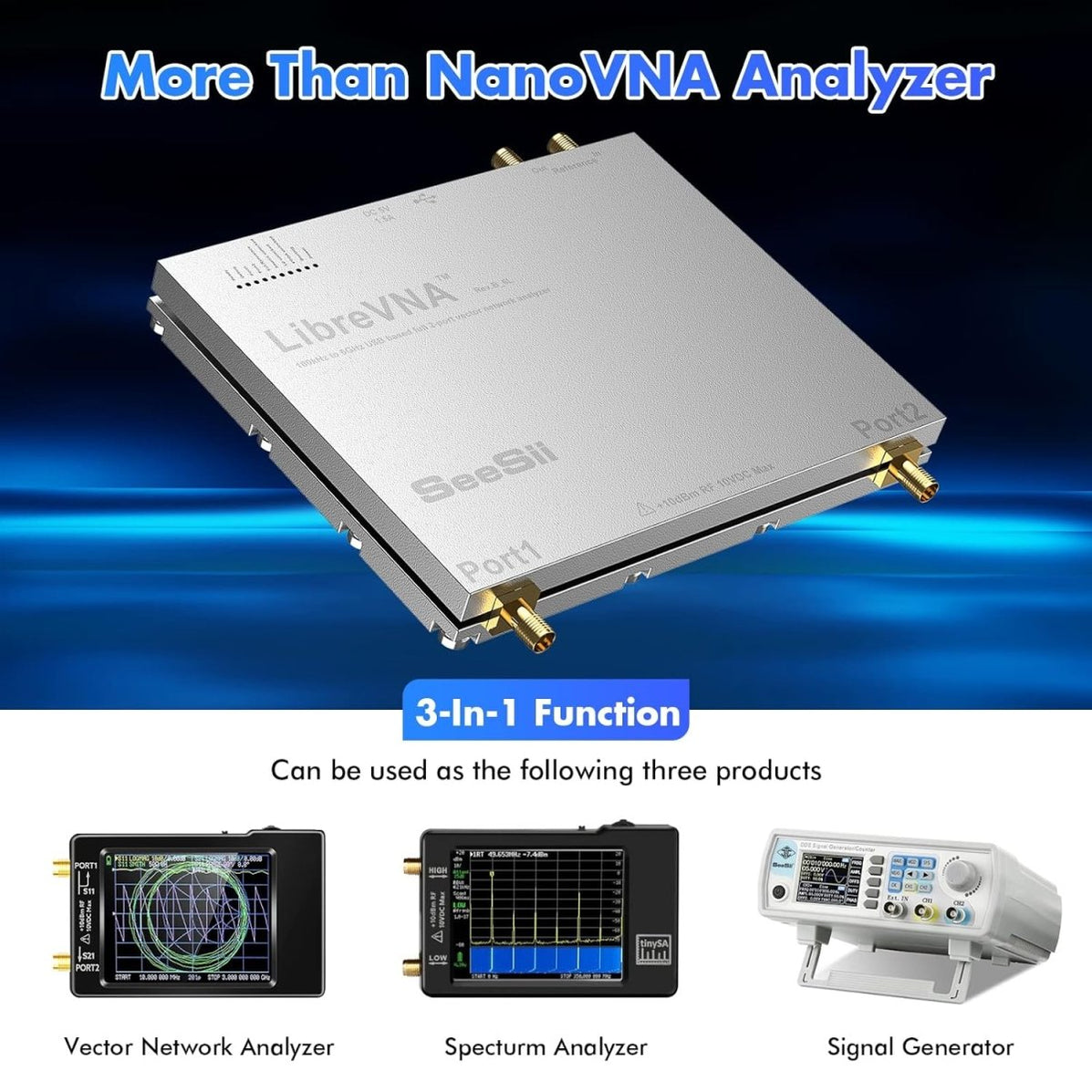 Seesii LibreVNA 2.0 Vector Network Analyzer 100kHz-6GHz — SeeSii
