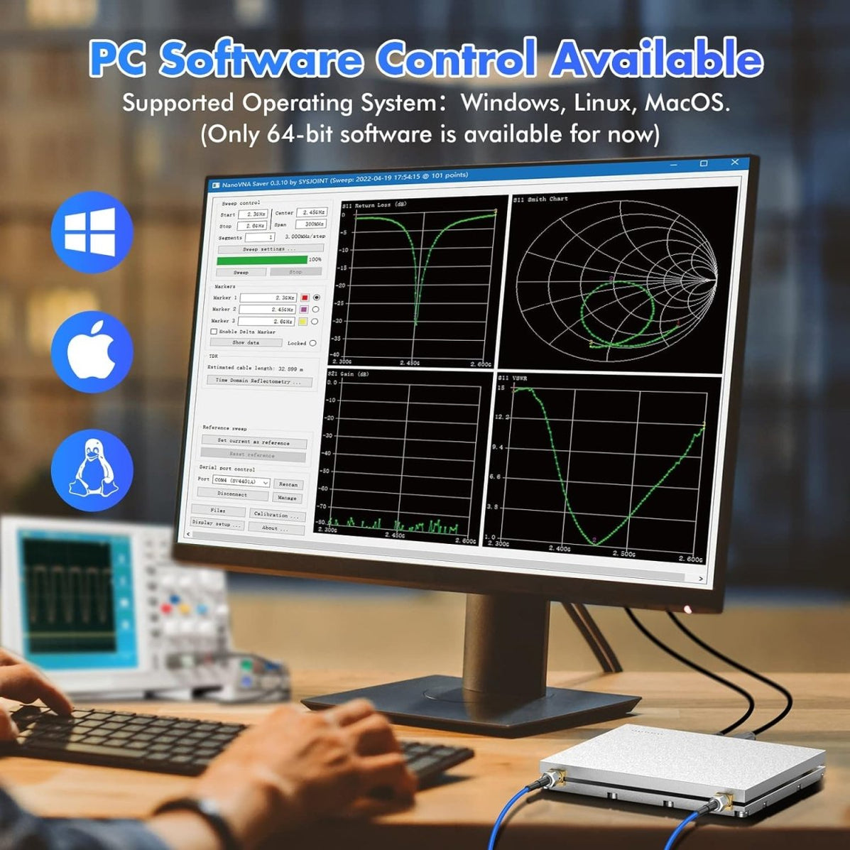 Seesii LibreVNA 2.0 Vector Network Analyzer 100kHz-6GHz — SeeSii