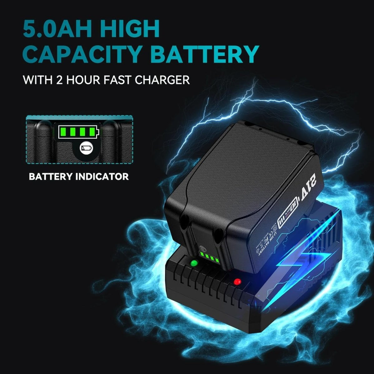 Seesii WH450 3/8" 450N.m Brushless Impact Wrench, 4.0Ah Battery — SeeSii